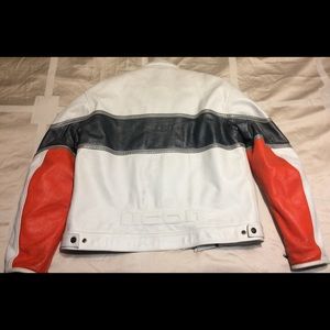 ICON | Jackets & Coats | Mens Leather Icon White Motorcycle Jacket ...